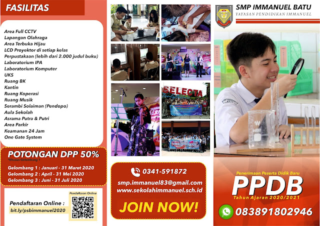 PPDB SMP IMMANUEL BATU 2020 - KB IMMANUEL BATU