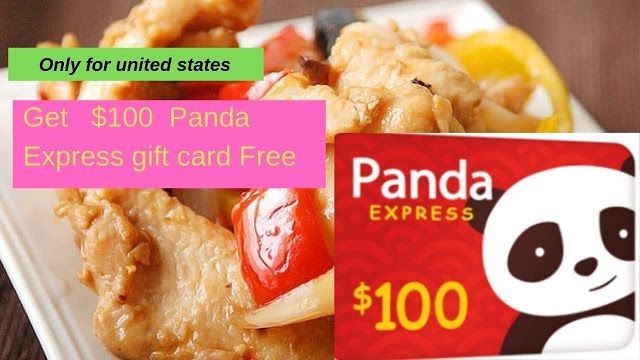 Get a $100 Panda Express Gift Card