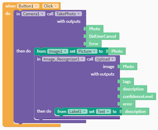 Jon J IT S2: Thunkable.live: Camera & Image Recognition