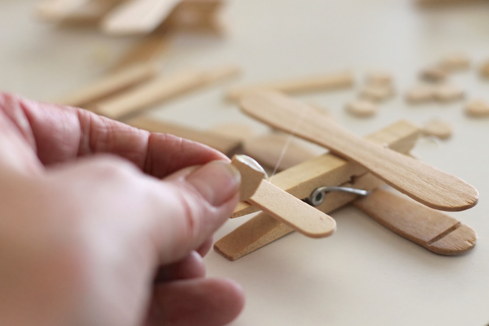Where Your Treasure Is: Clothespin Airplane Party Favors