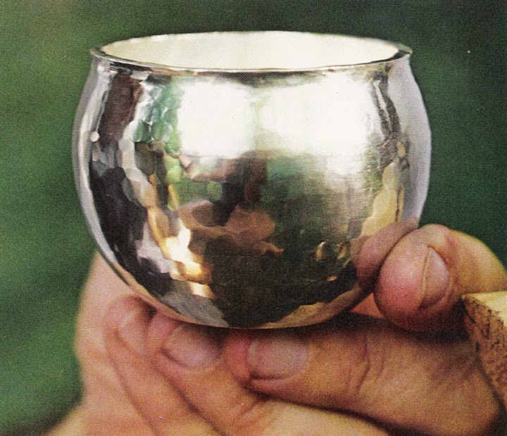 Hand-wrought metal: Raising silver sheet the old, old, old fashioned way