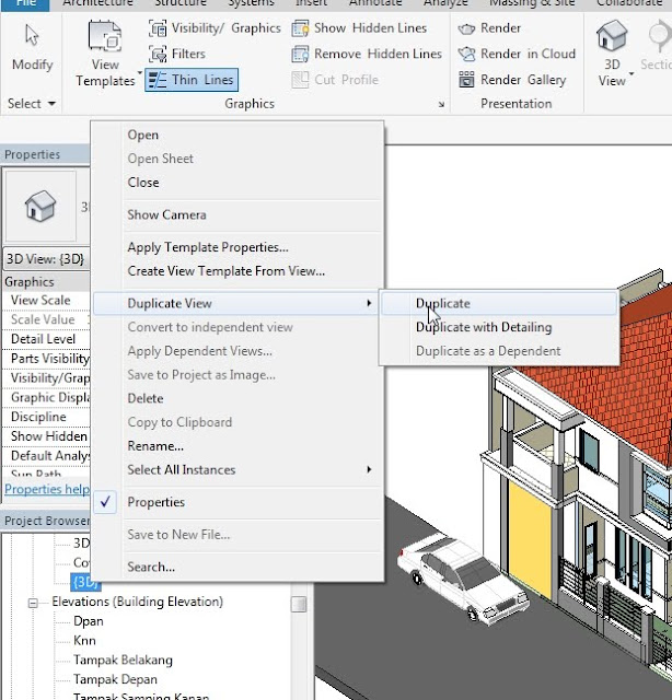 Tutorial Revit - Menyajikan Tampilan 3d ~ Kursus Revit Terjamin ...