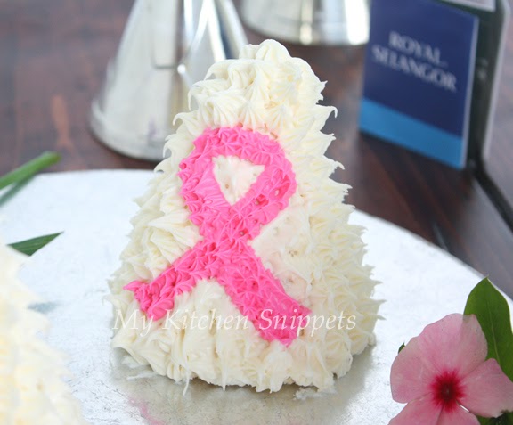 My Kitchen Snippets: Pink Ribbon Cake – Day 30