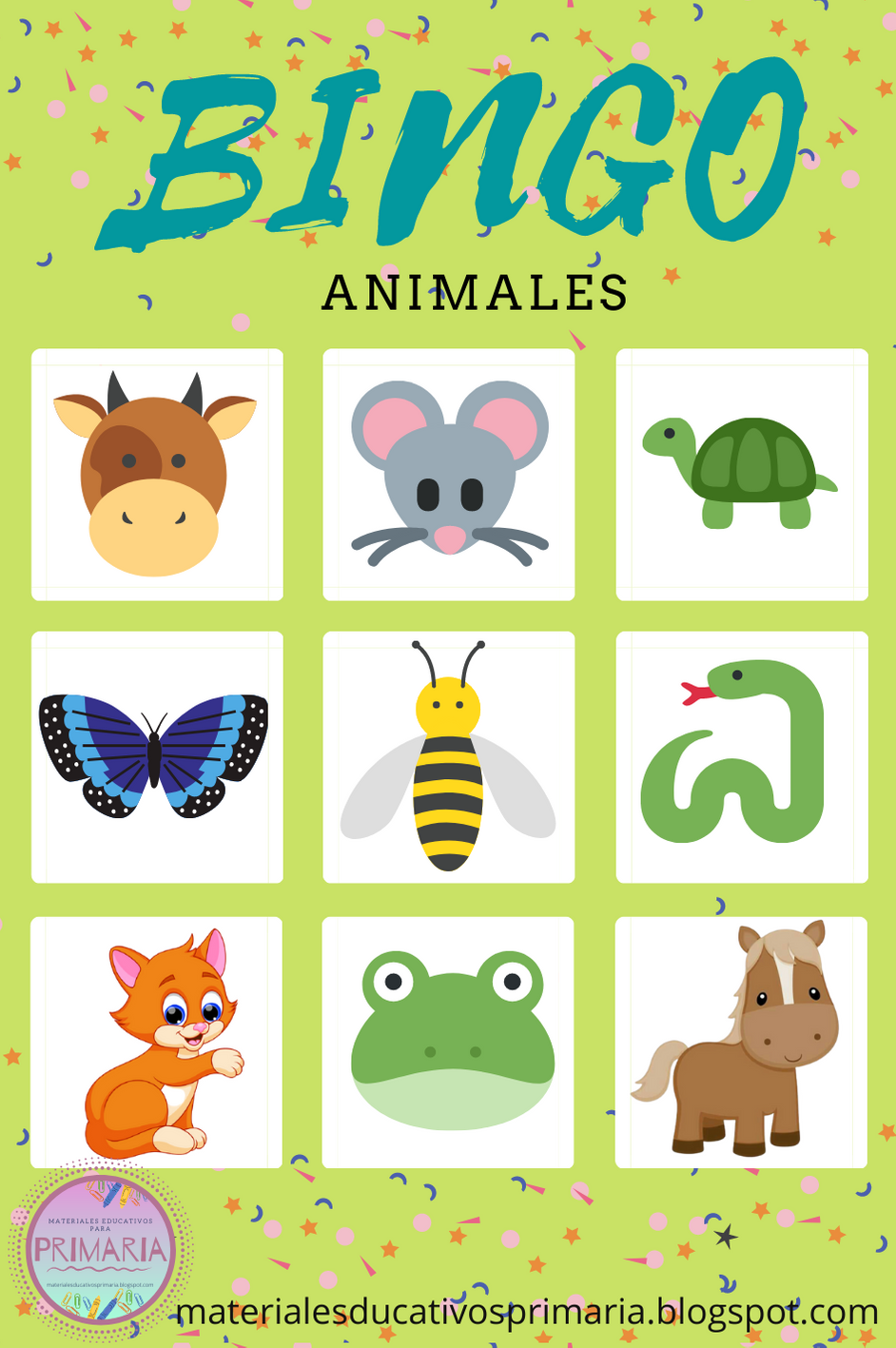 Bingo Animales