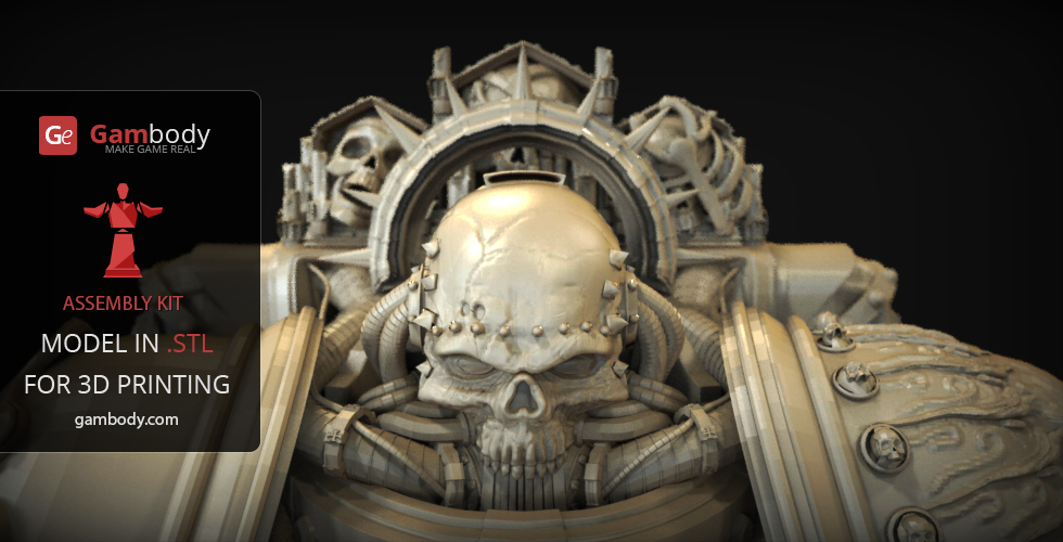 Warhammer 40K - Chaplain 3D Printable Model | Assembly figure | Nixon's ...