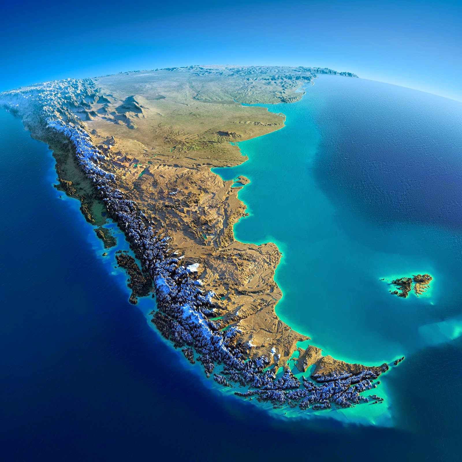 Fascinantes mapas en relieve de la Tierra - Cosas únicas