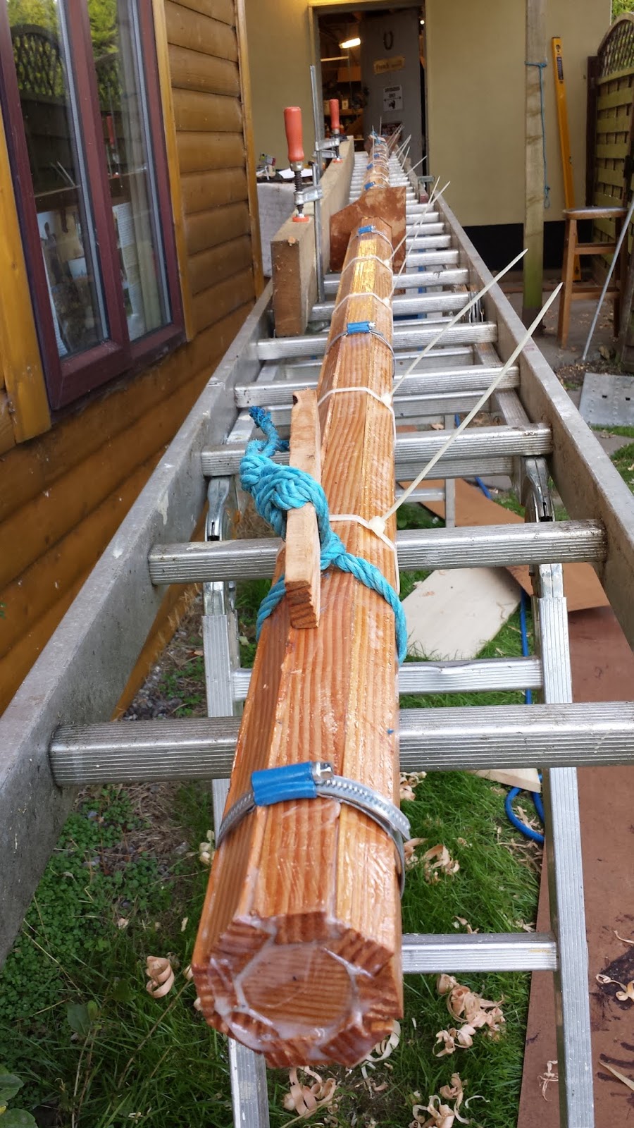 First time wooden boat builder - Somes Sound 12 1/2: Birdsmouth Mast ...