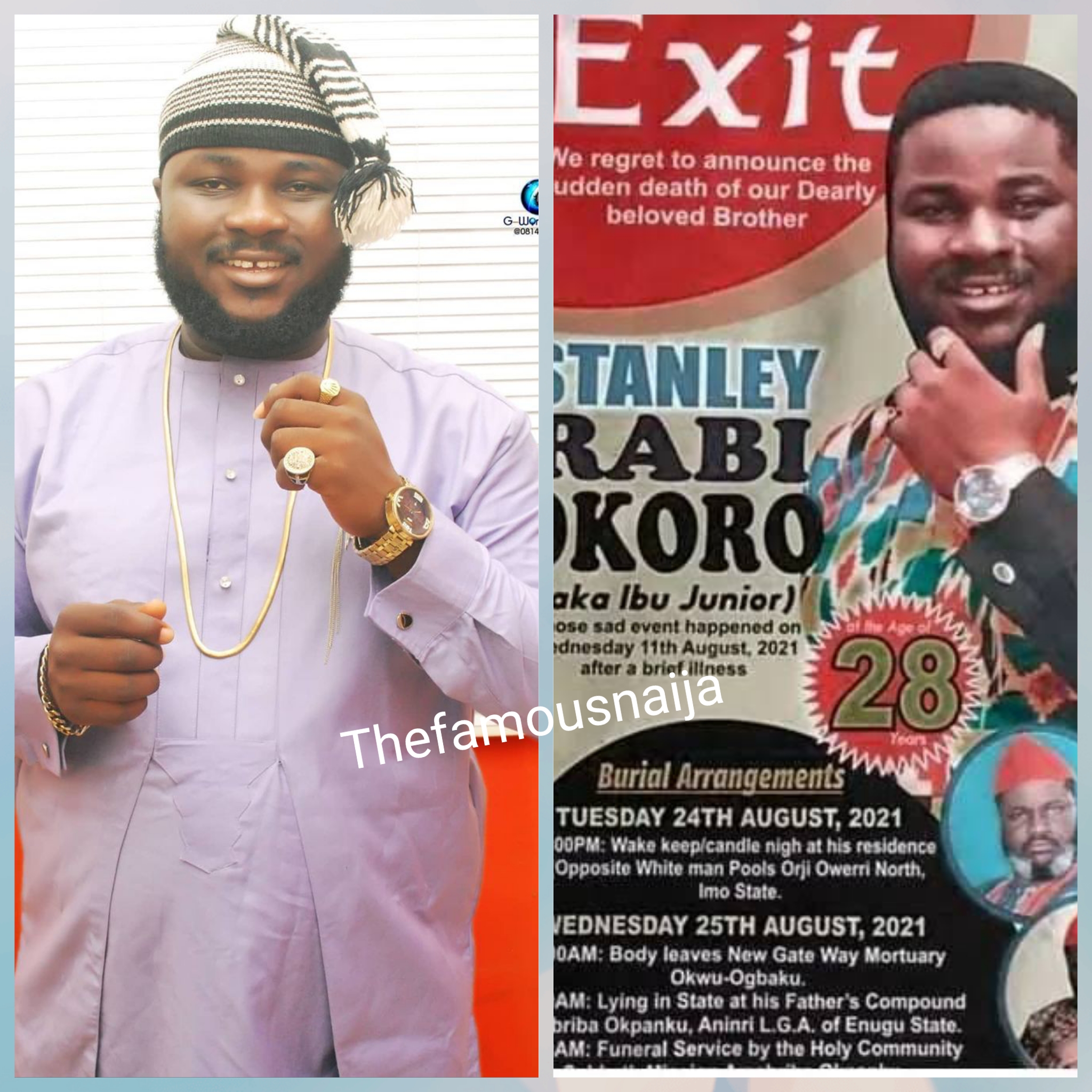 Funeral: Stanley Okoro Rabbi O Rabbi Set To Be Buried! Burial Details ...