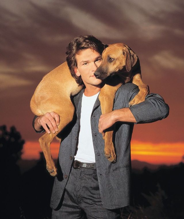 Some Adorable Photographs of Patrick Swayze Posing With His Beloved ...