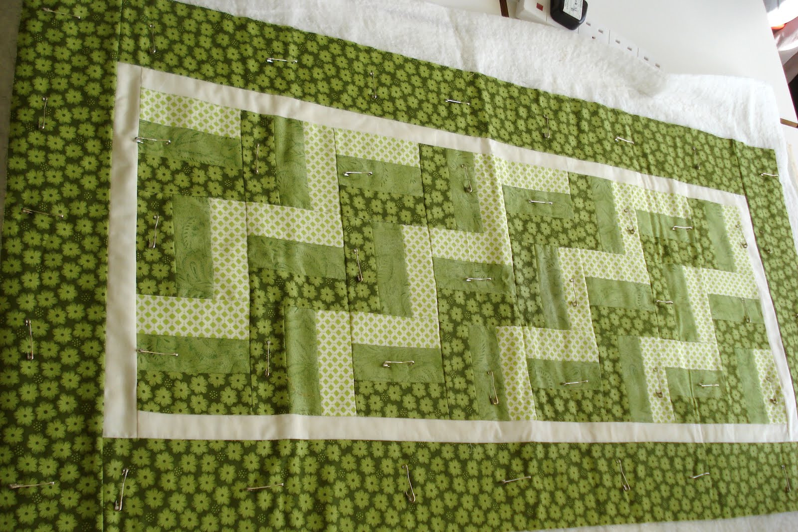 Angie Quilts: Rail Fence Table Runners