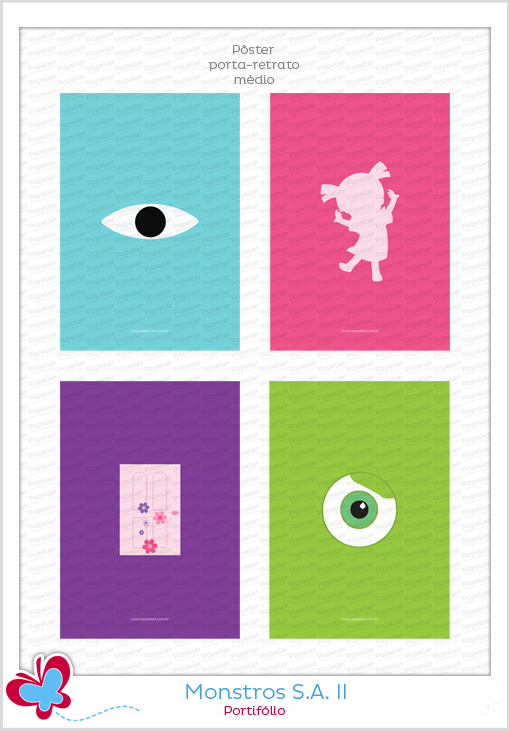 Papelier - papelaria criativa: Releitura de Monstros S.A. - 3 aninhos ...