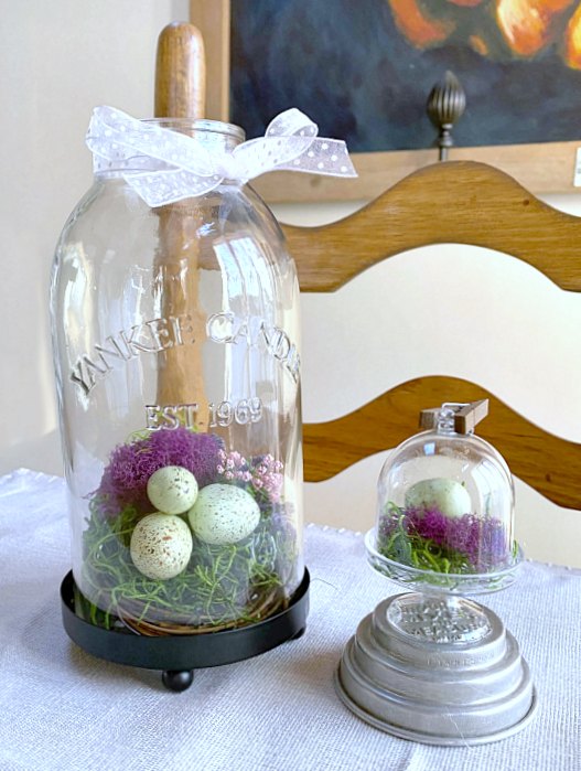 How to Make a Repurposed Cloche for Spring