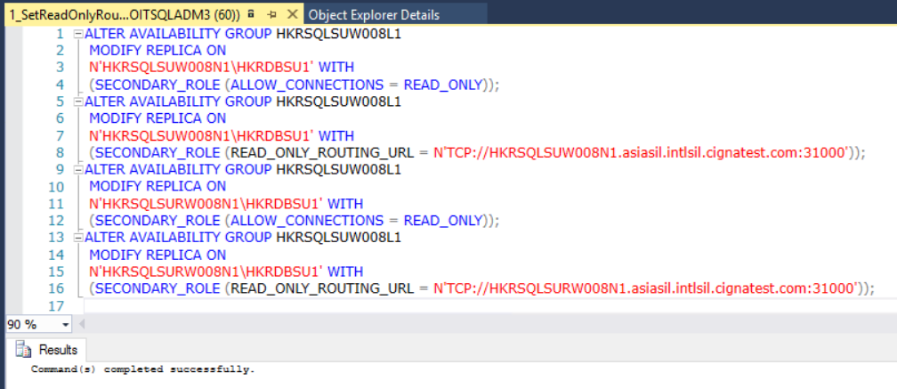 HK SQL Server Doctor: Read-Only Routing of Availability Group
