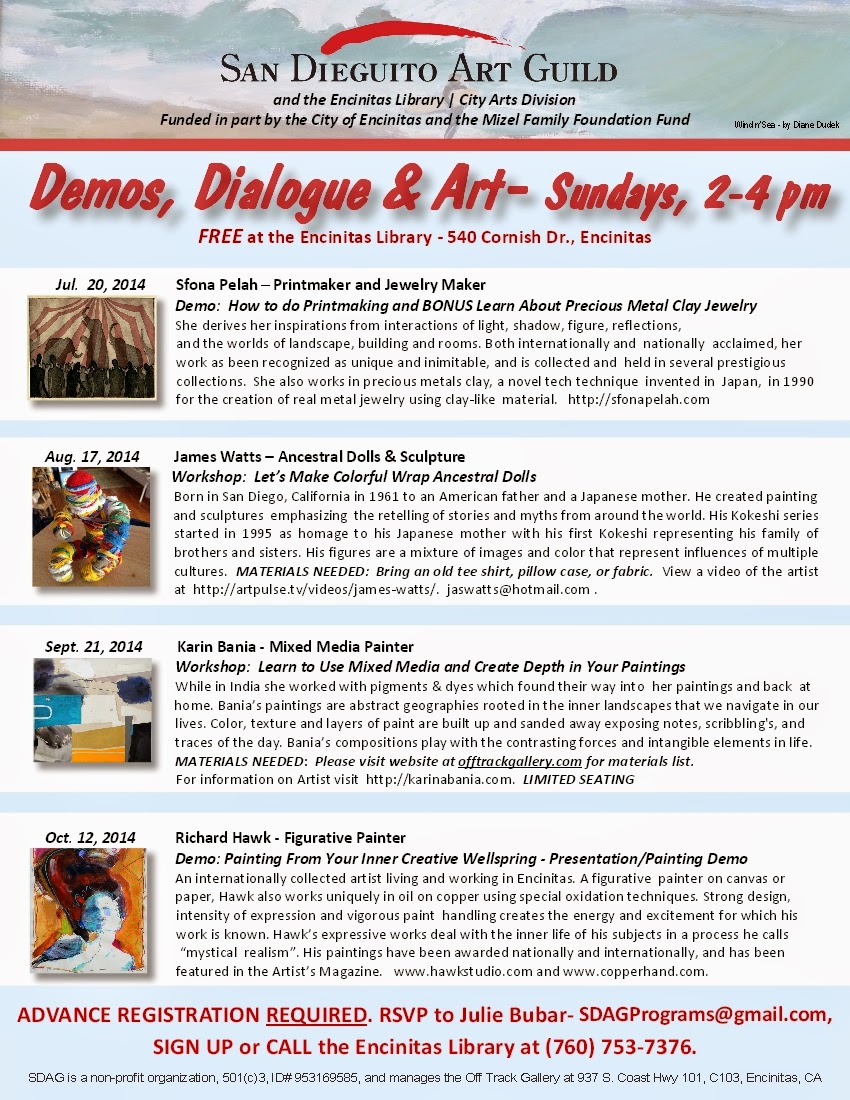 The San Dieguito Art Guild: Announcing Our New Demonstration Program at ...
