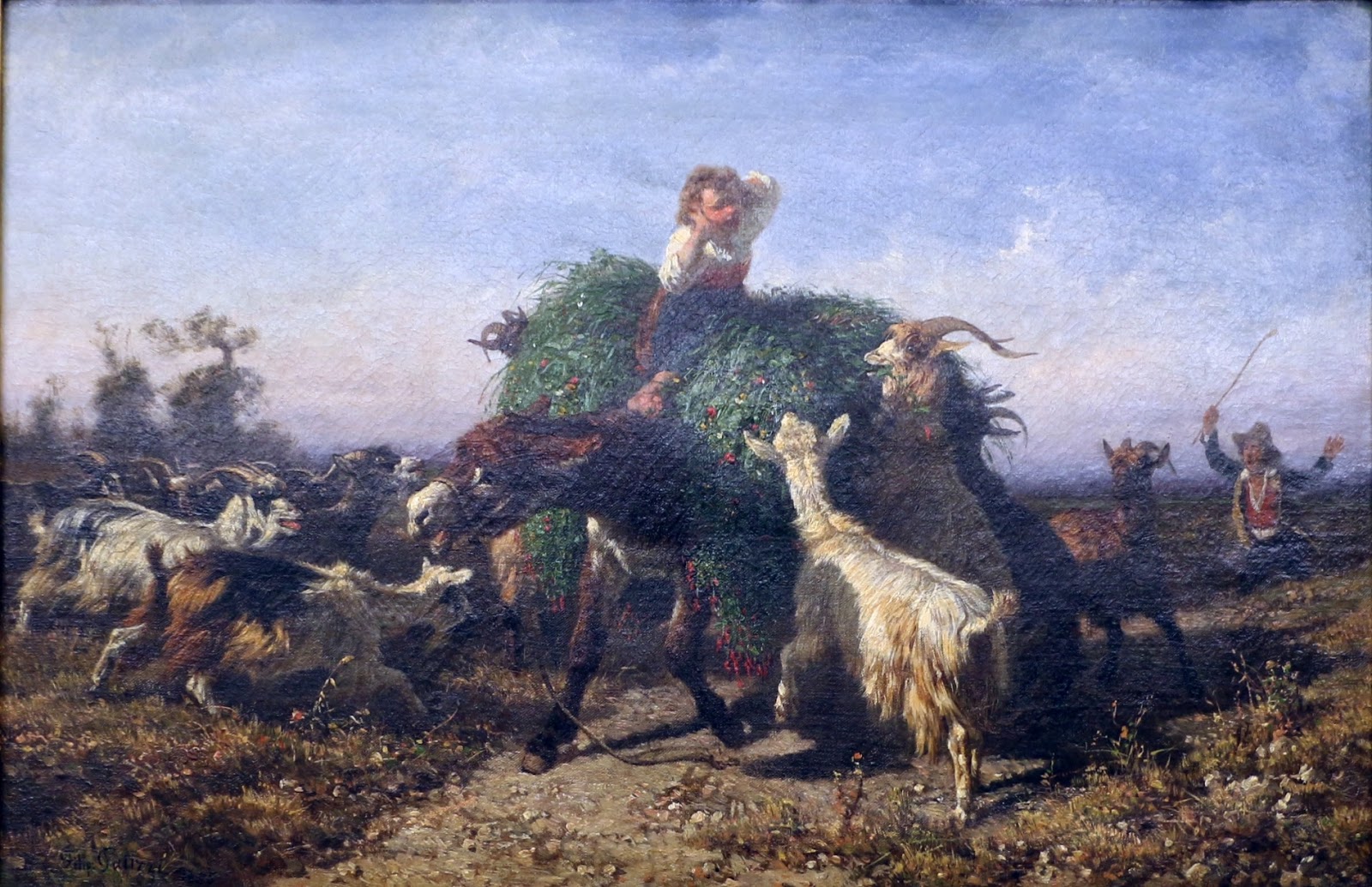 Vasto Gallery: Filippo Palizzi, “L’asino nell’imbarazzo”, 1856.