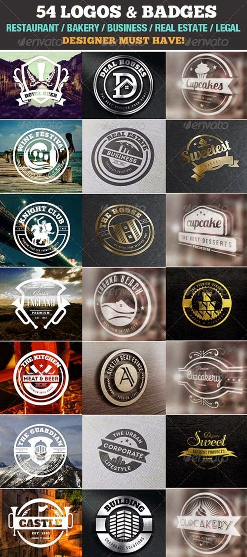 Psd Logo Design Templates Pack 4 Free Psd Files