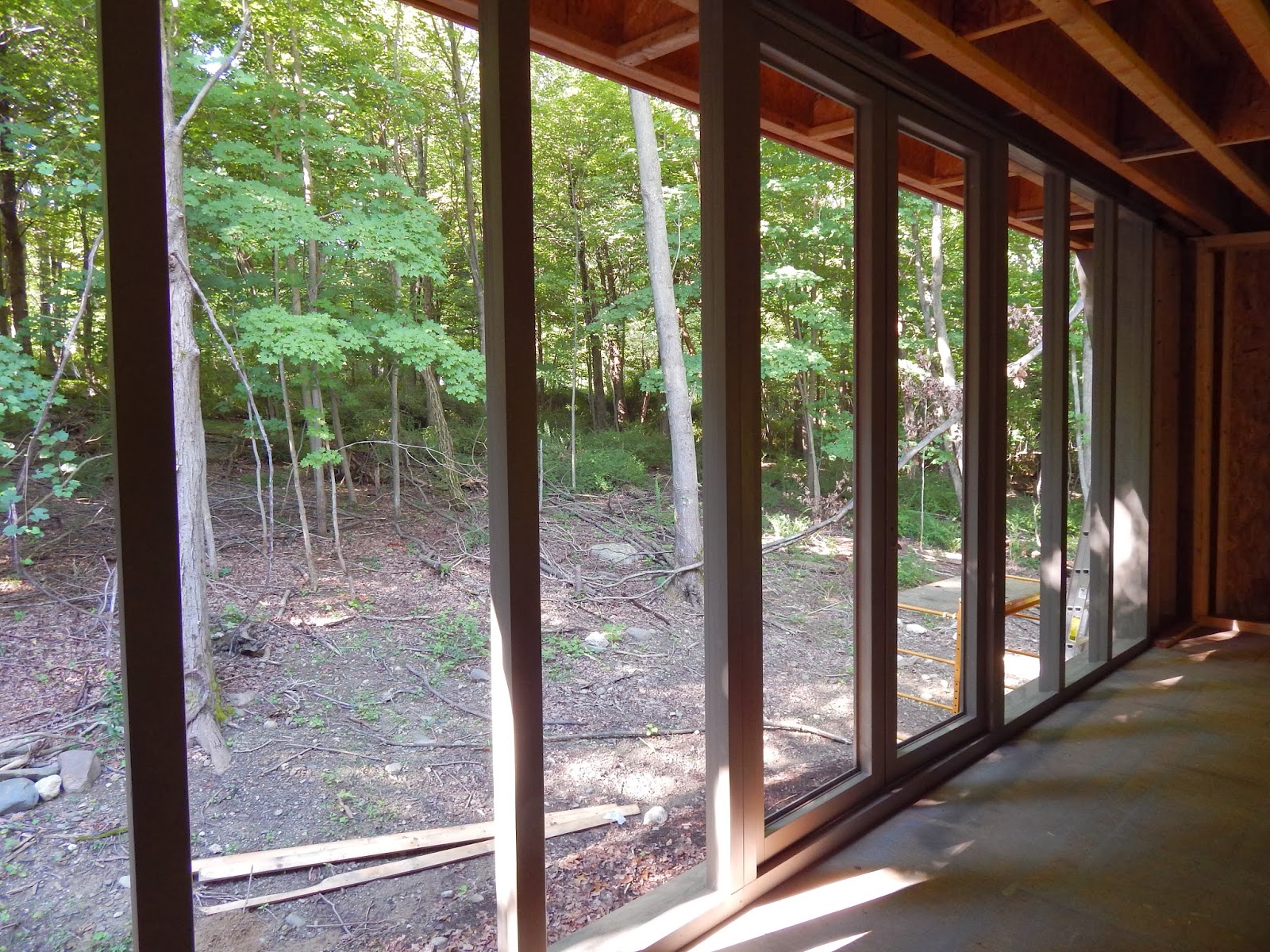 The Lake House Project: Catching up...Installing the Window Frames and ...