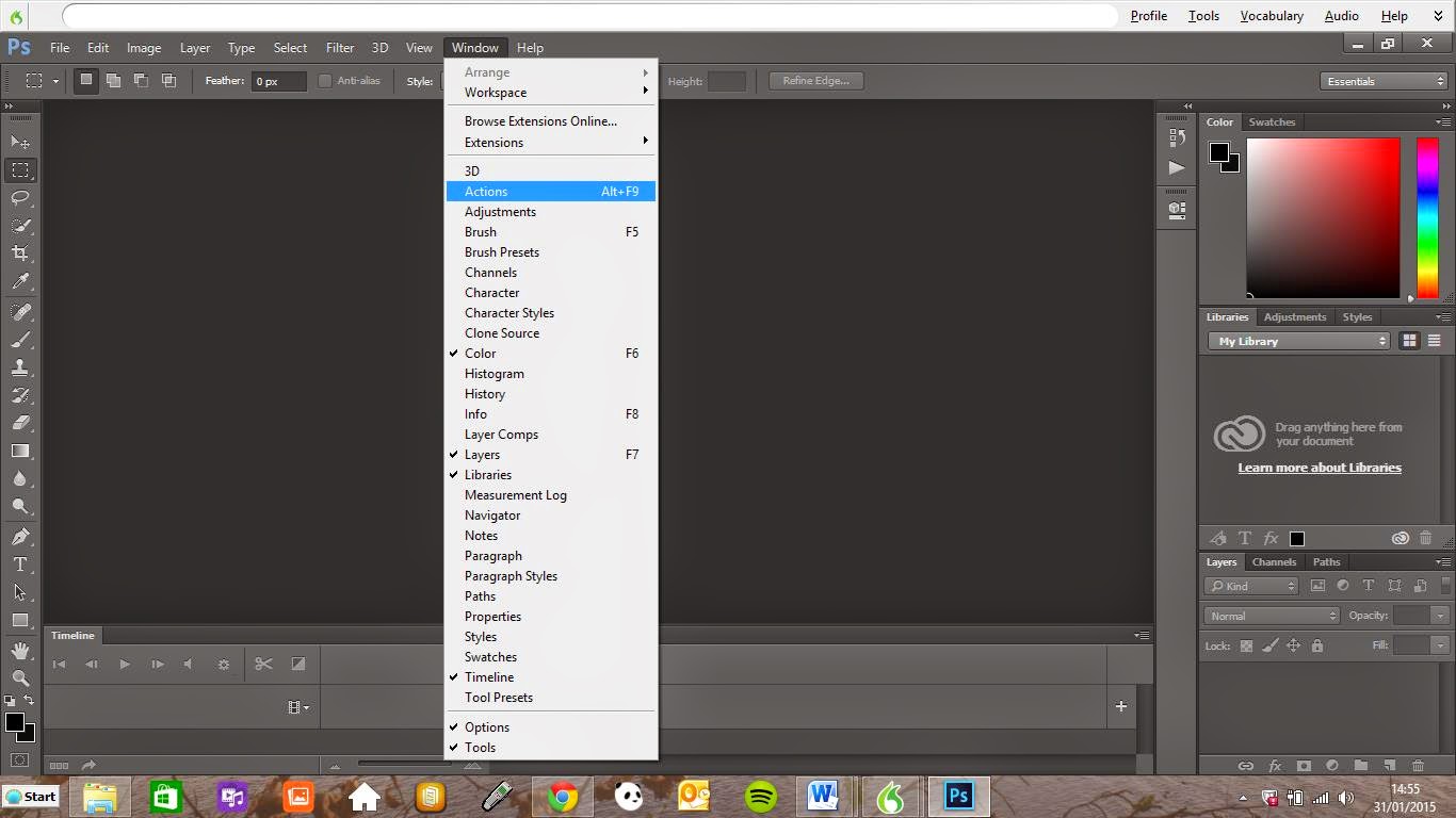 Aliceprojectblog: How to create Actions and Batch Actions in Photoshop