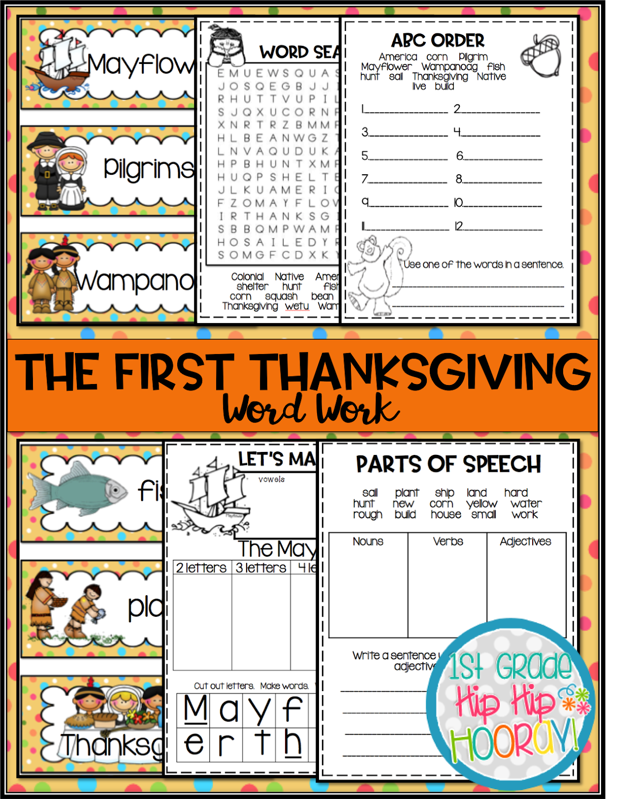 1st Grade Hip Hip Hooray!: The First Thanksgiving
