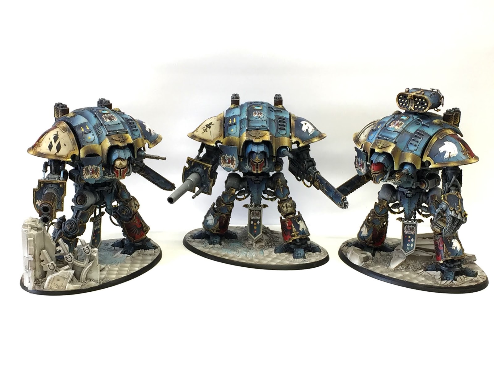 Bluewarp studios: Imperial Knights painted with the aid of an airbrush ...
