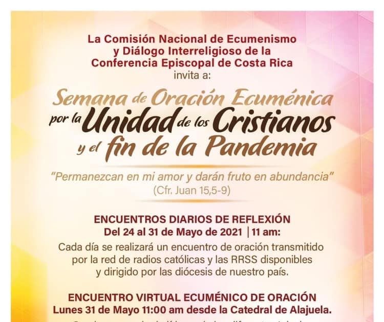 Caminos de Fe: Semana de Oración Ecuménica por la Unidad de los Cristianos y el fin de la pandemia