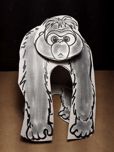 Free and Easy Crafts for Kids: Gorilla Craft and Activities