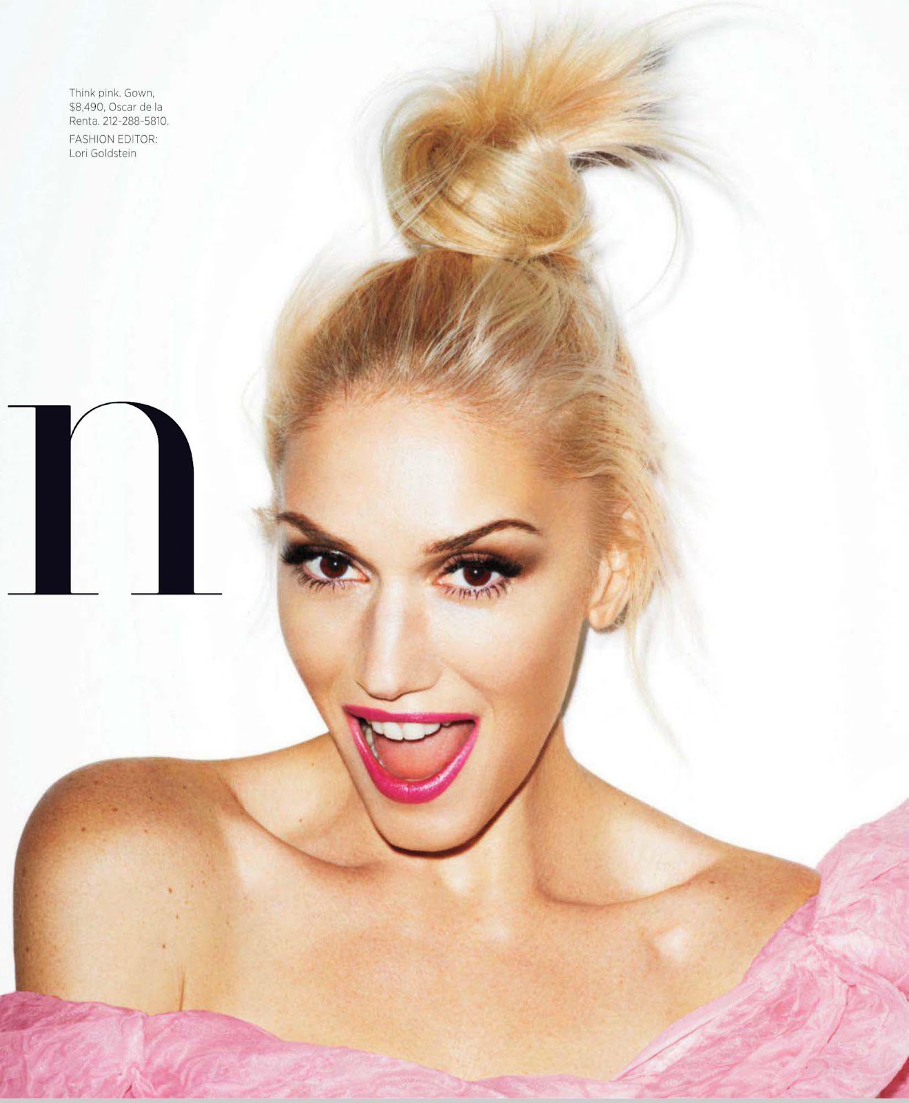 gween stefany en harper´s bazar de septiembre