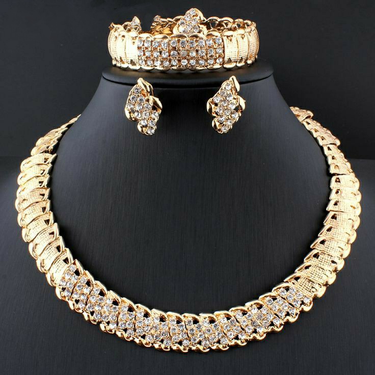 Fancy golden necklace