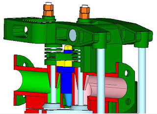 Animación de motor diésel - Empujando el camión