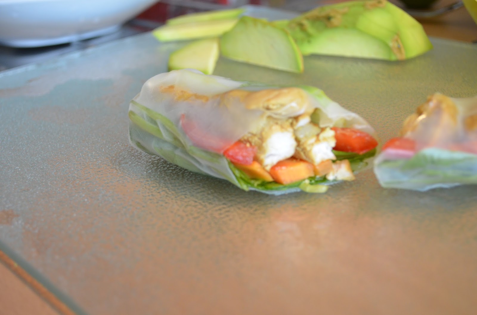 Fresh Spring Rolls with Vietnamese Chicken ~ Stuff and Spice