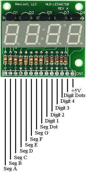Electrical and Electronics Engineering: 4 digit 7 segment LED Display