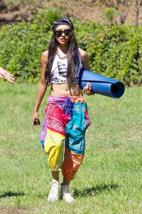 Gossip Journal: Kat Graham yoga class at Los Angeles