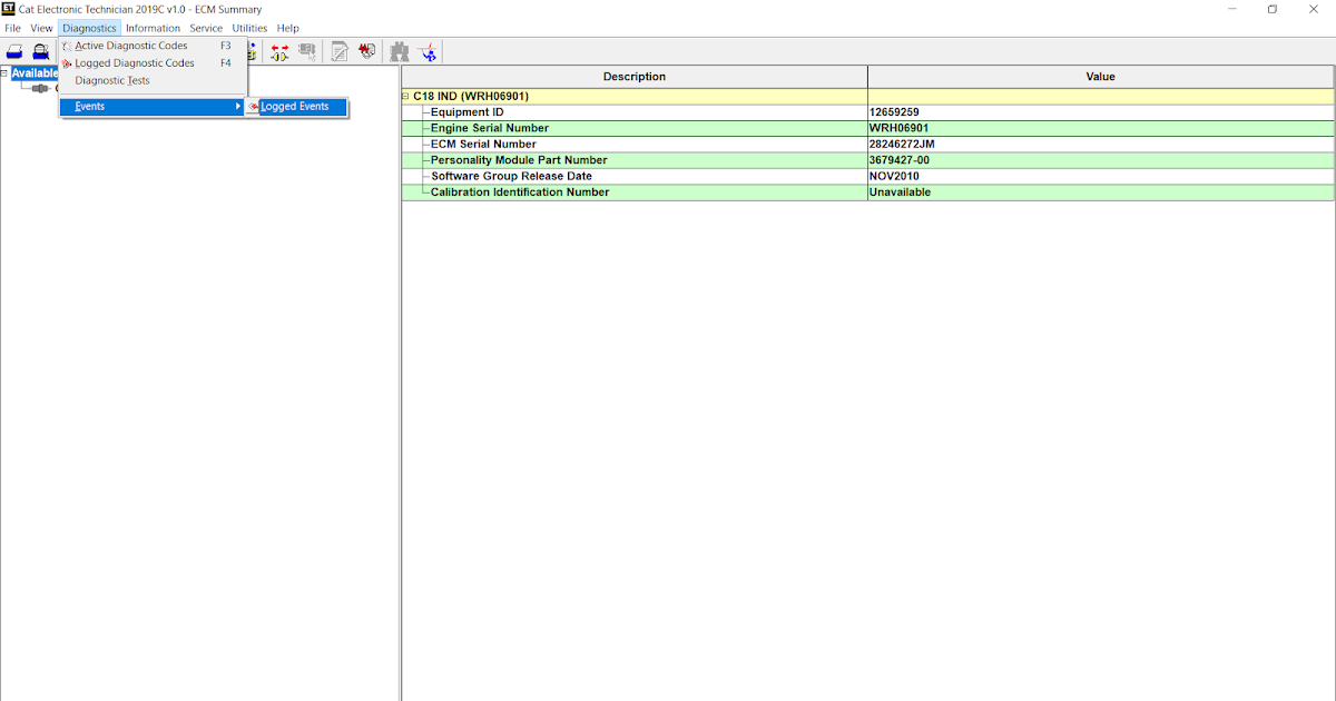 Diagnostic Codes on Caterpillar ET Software - Blog.Teknisi