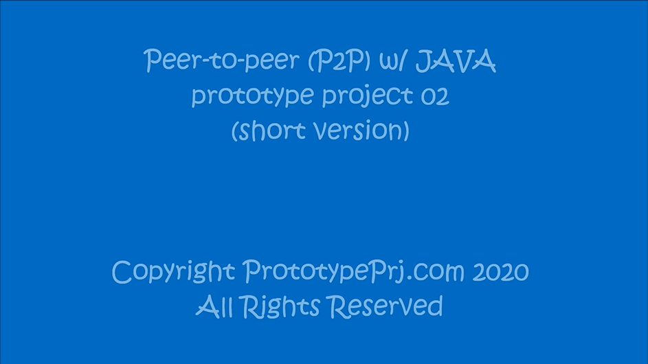Prototype Project Peer To Peer P2p Chat W Java Prototype Project 02