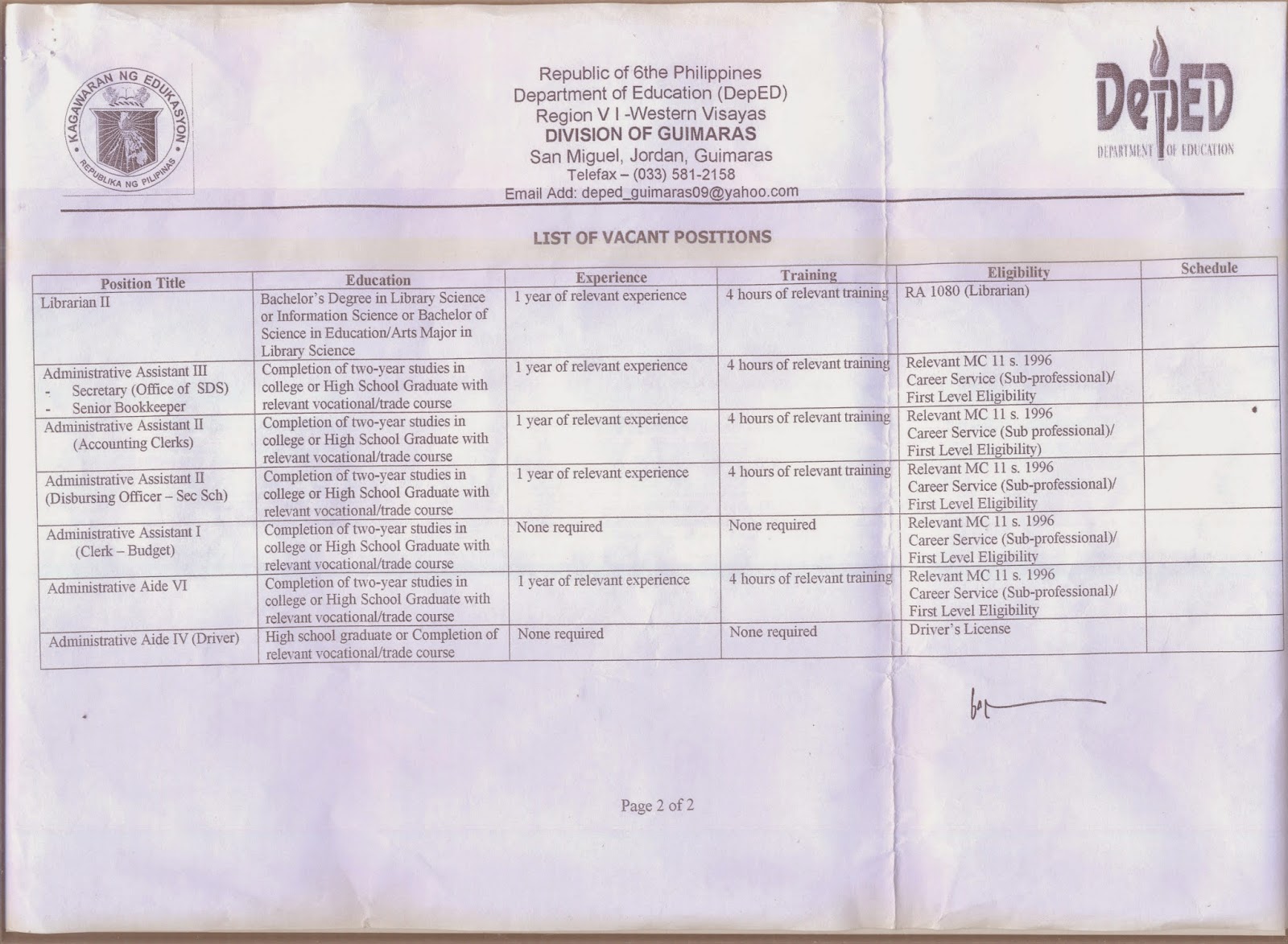 DepED Guimaras in Retrospect: 2015