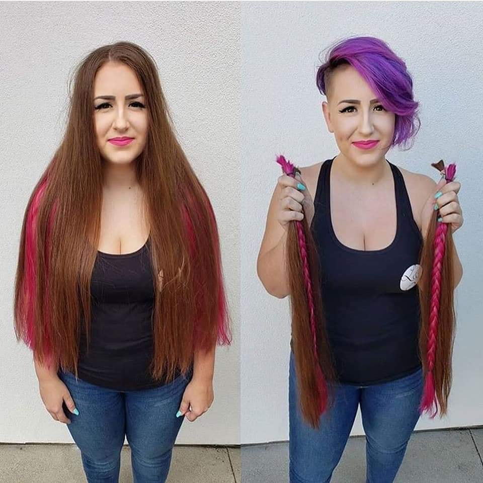 Village Barber Stories: Young girls hair style | Before after images ...