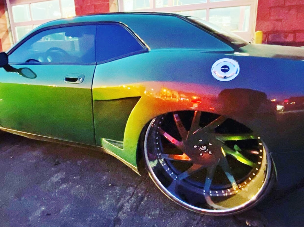 Ace-1: Outrageous Widebody Dodge Challenger R/T on 30" Forgiatos