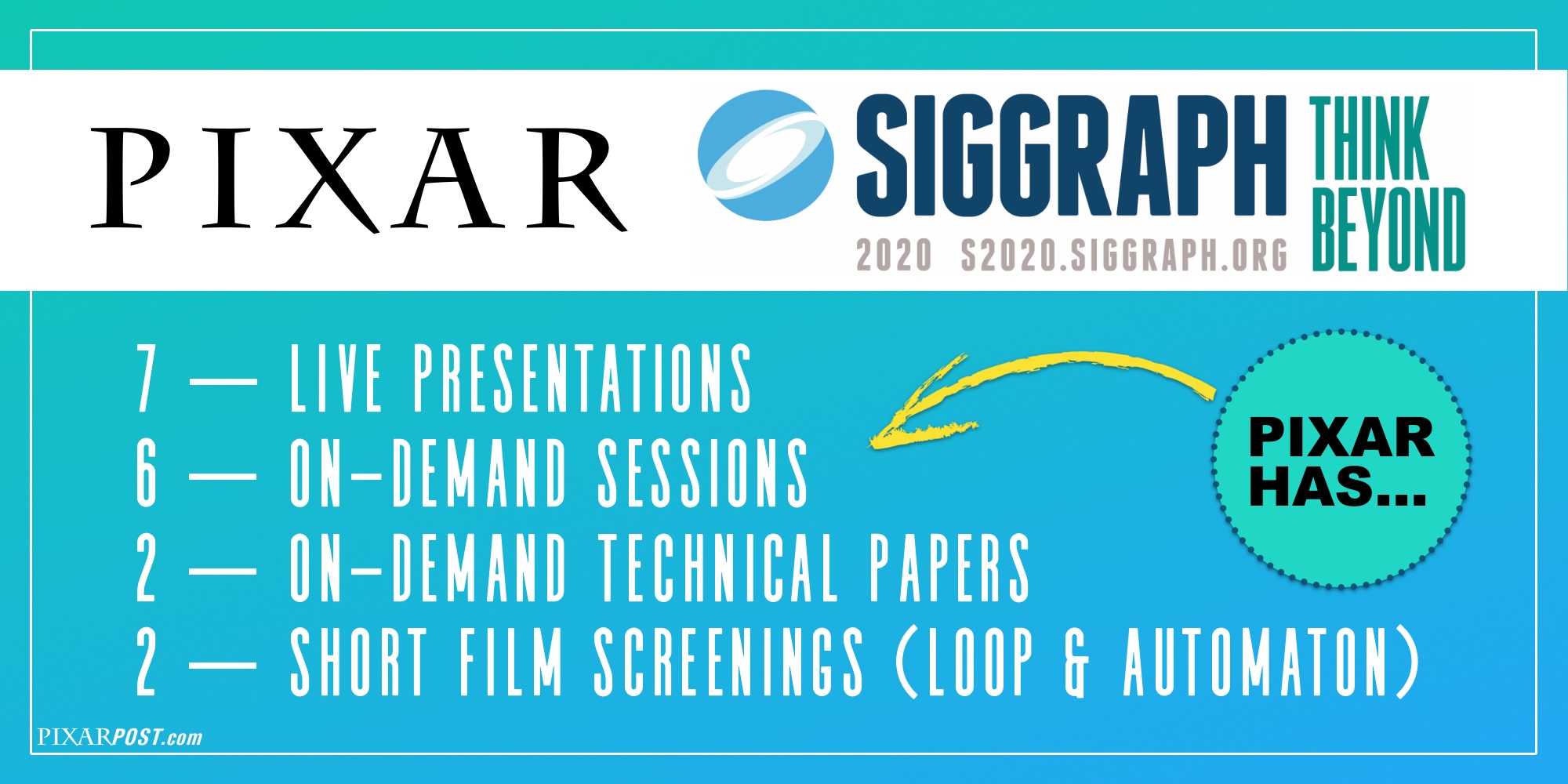 Pixar at SIGGRAPH 2020 — On-Demand & Live Sessions (Full Presentation ...