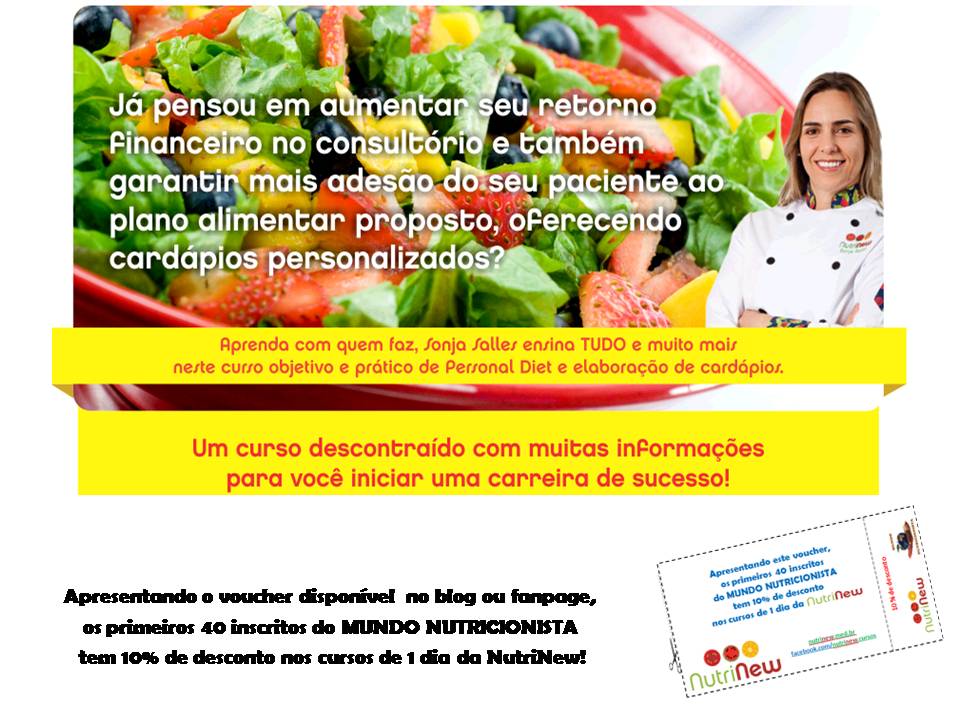 MUNDO NUTRICIONISTA: Curso Personal Diet - NutriNew