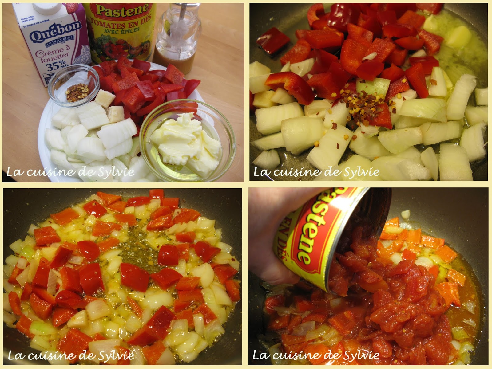 La cuisine de Sylvie: Sauce tomates aux poivrons rouges
