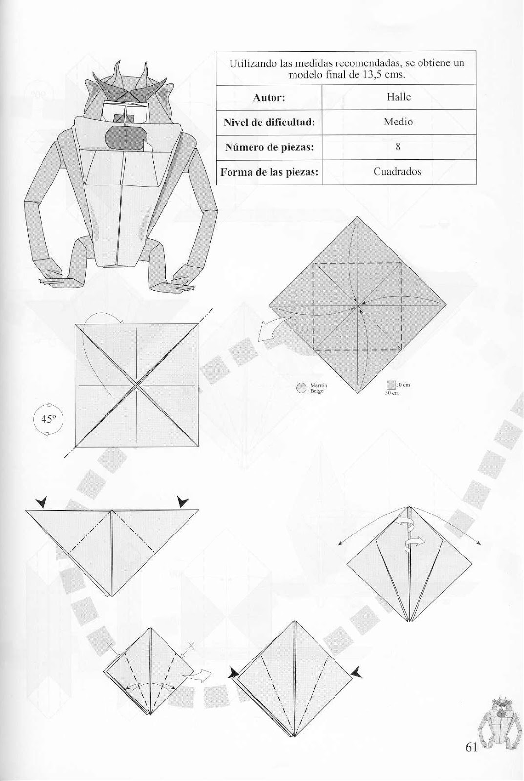 Origami Cartoon 1-Halle - Ruby Book Origami