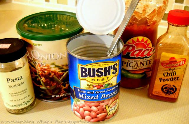 Watching What I Eat: One can of Mixed Beans & a pound of hamburger ...