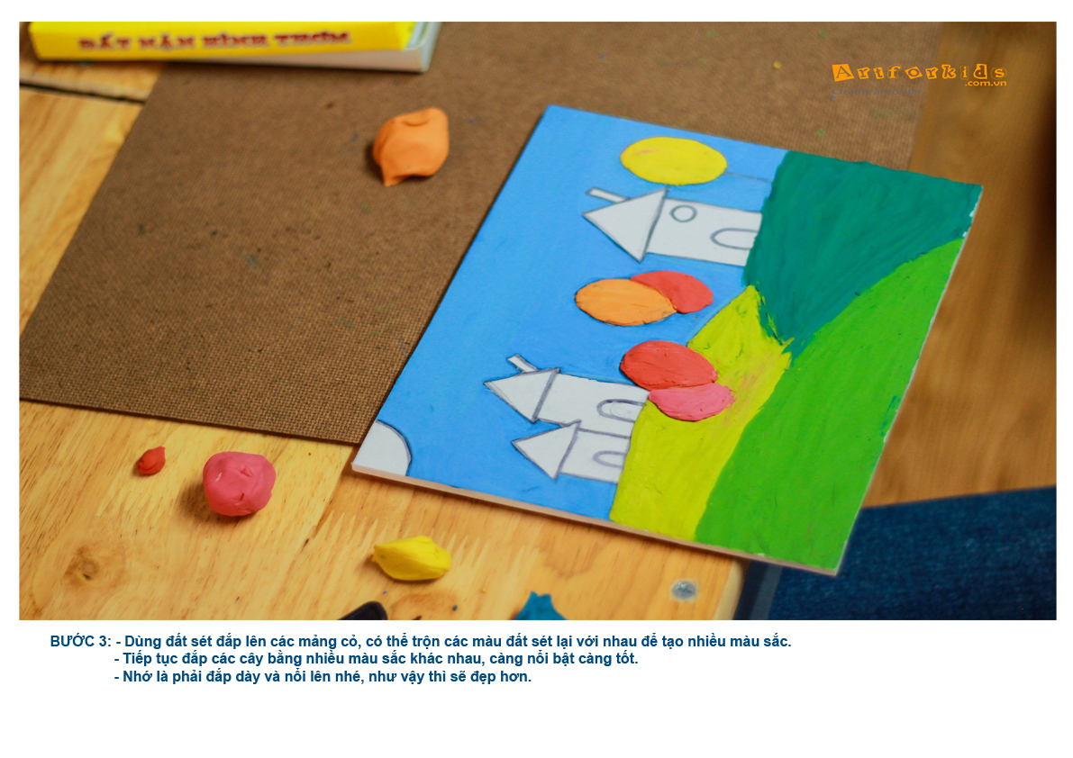 Dạy vẽ thiếu nhi - Hướng dẫn làm tranh từ đất sét | Lớp vẽ thiếu nhi ...