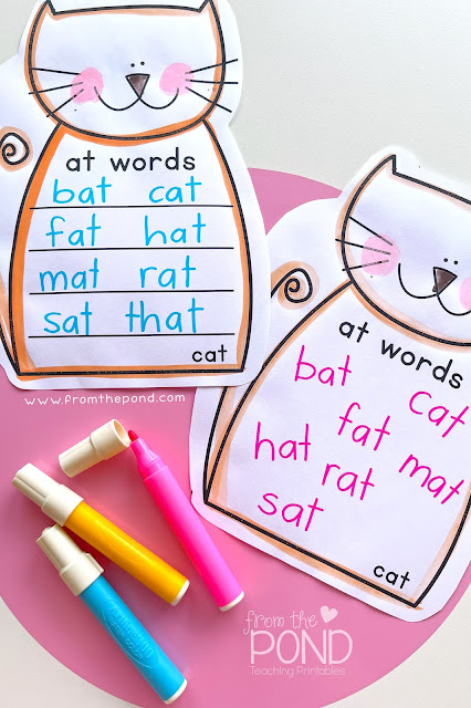 at Word Family Freebies | From the Pond