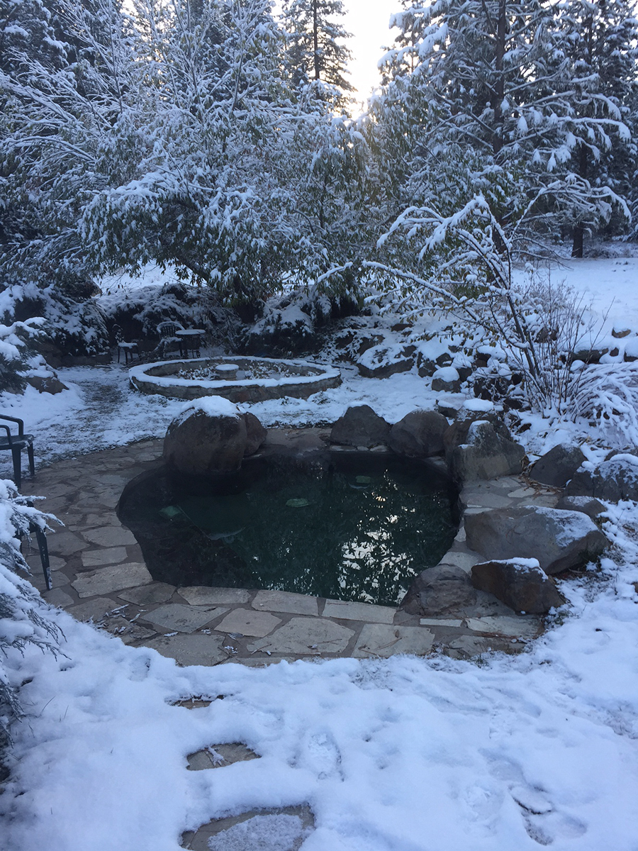 Tiny Yellow Teardrop: Teardrop Trailer Snow Camping