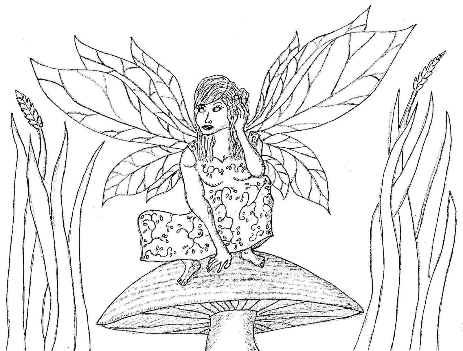 Robin's Great Coloring Pages: Mushroom Fairy coloring pages