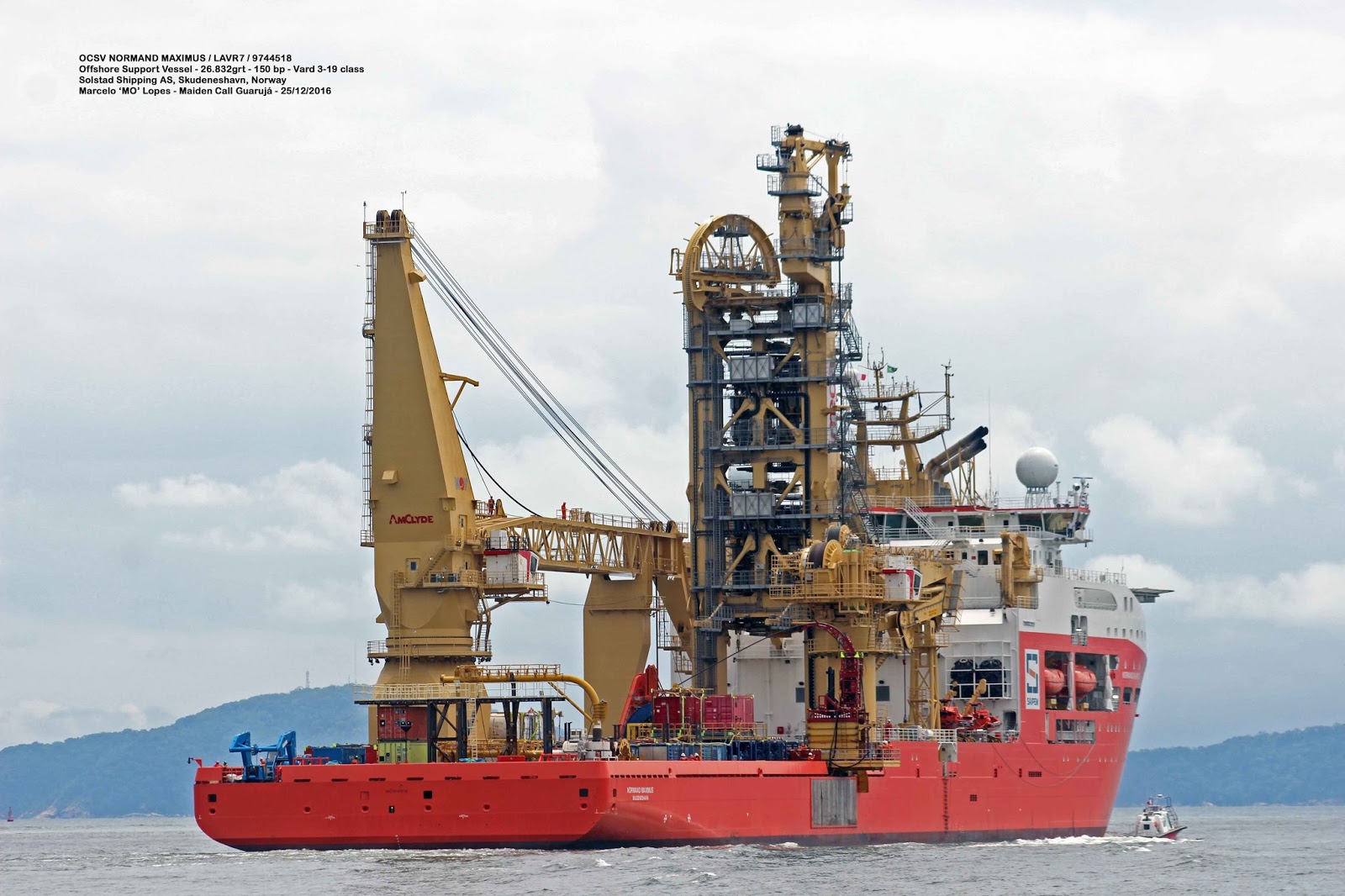 Santos Shiplovers: OCSV Normand Maximus / LAVR7 - Leaving Santos, bound ...