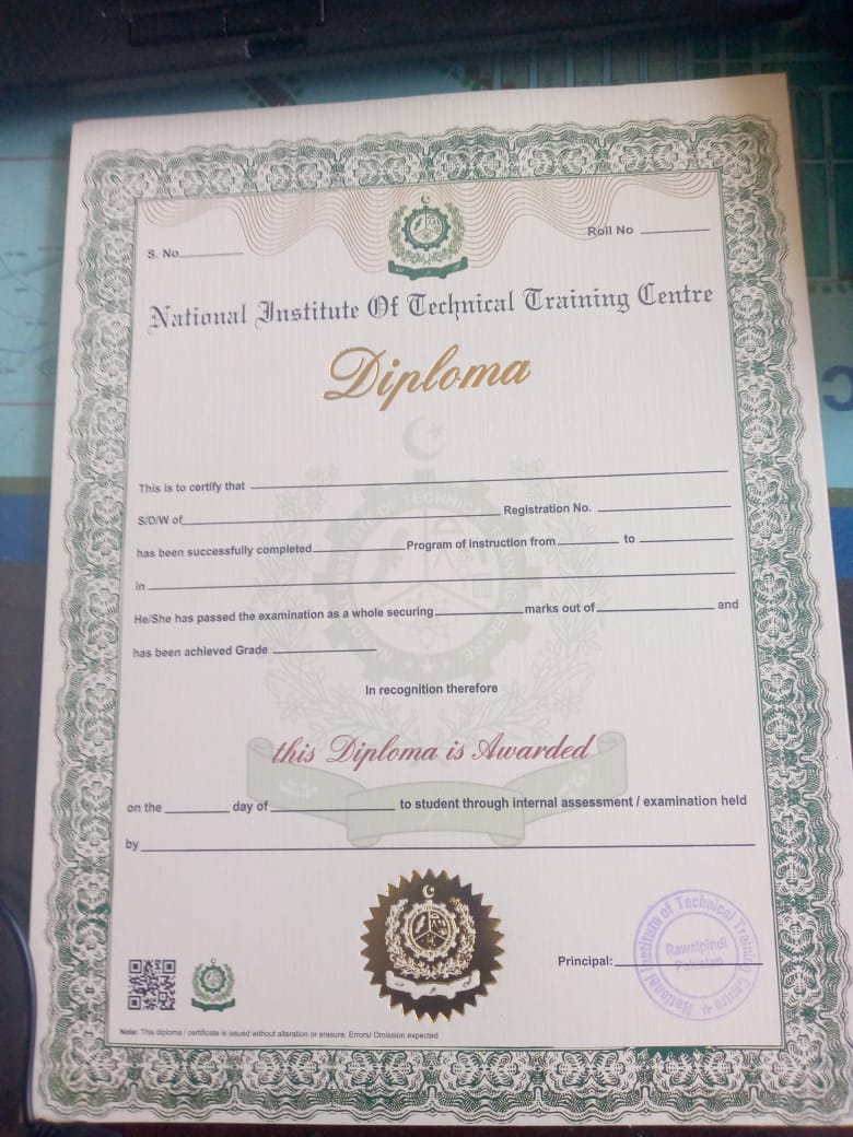 experienced based diploma in pakistan