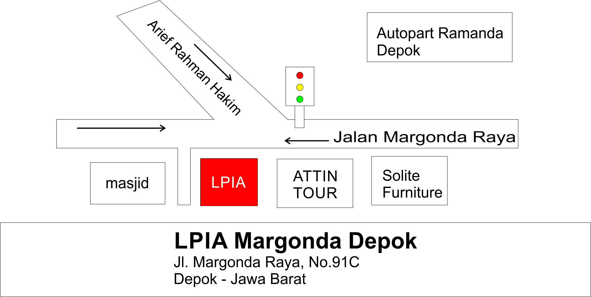 Computer and English Training: Lokasi LPIA Margonda