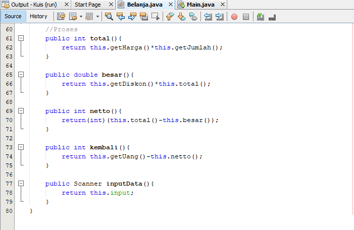 Coding Java Menggunakan Netbeans: Coding Java Struk Belanja Menggunakan ...